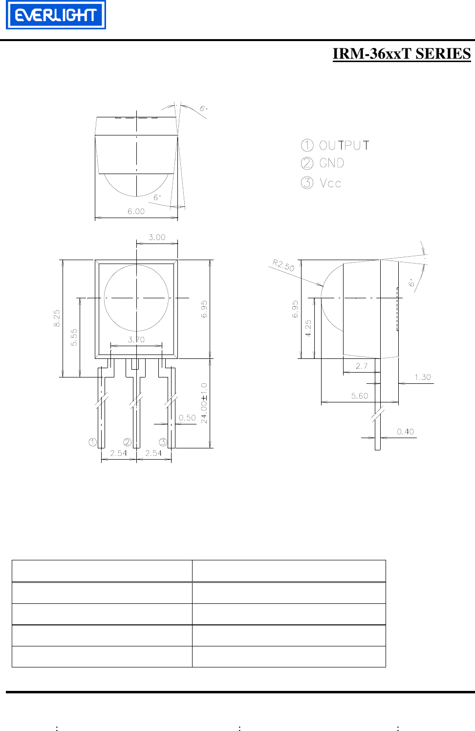 IRM-36xxT Series Datasheet by Everlight Electronics Co Ltd | Digi-Key Electronics