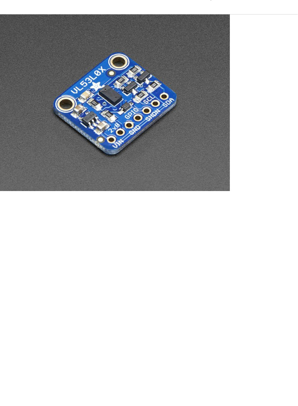 VL53L0X Time of Flight Micro-LIDAR Sensor Guide Datasheet by Adafruit Industries LLC | Digi-Key ...