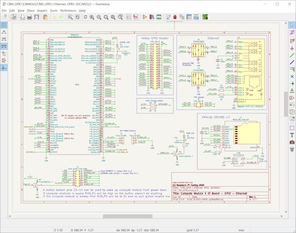 Creating a Raspberry Pi Compute Module 4 (CM4) Carrier Board in KiCad